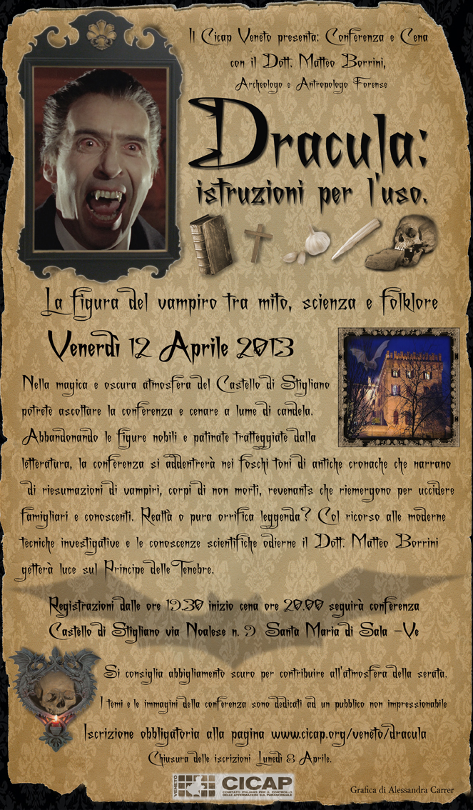 Scheda Iscrizione "Dracula: istruzioni per l'uso"